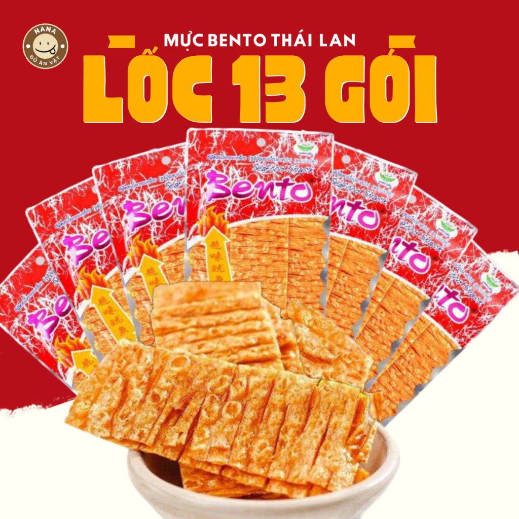 Bento Thái Lan Chính Hãng Gói 5g - Mực Bento Cay Cay Hải Sản Siêu Ngon ...