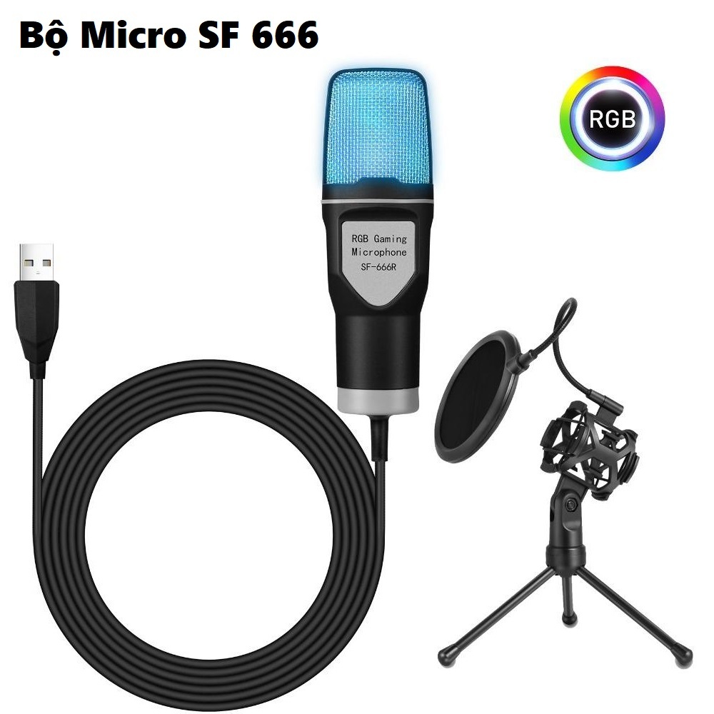 Micro Streaming, Bộ Mic Thu Âm Chuyên Nghiệp ME6S, Có Kẹp Micro, Màng ...