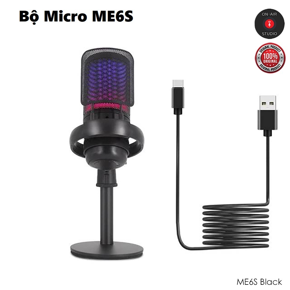 Micro Streaming, Bộ Mic Thu Âm Chuyên Nghiệp ME6S, Có Kẹp Micro, Màng ...