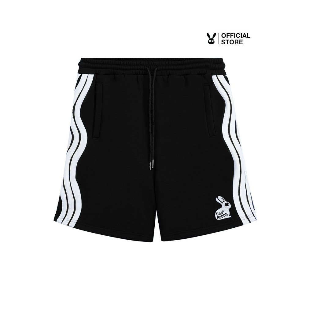 Quần Short Nỉ Bad Rabbit - WAVE RABBIT SHORT BLACK - Local Brand Chính ...
