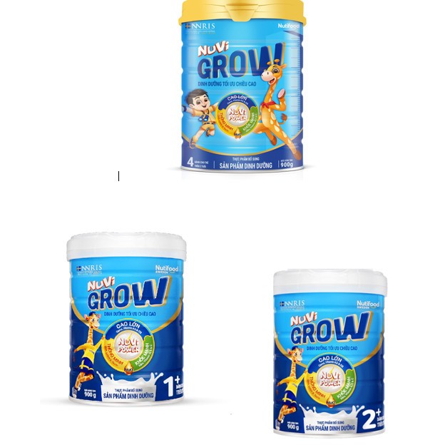 HSD 2026- Sữa Nutifood Nuvi Grow 1/2 và 4 lon 900g | Shopee Việt Nam