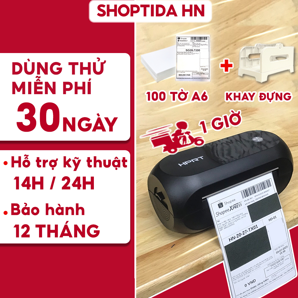 Máy in đơn hàng HPRT SL43 in đơn hàng, logo, minicode, phiếu gửi, bảo ...
