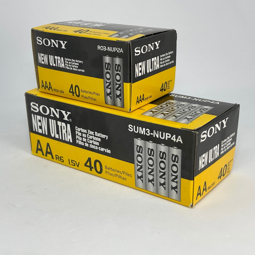 [Hộp 40viên] Pin Tiểu Đũa Sony New Ultra AA AAA Pin 2A 3A 1.5V R03 R6 HSD:12-2026 Chất lượng cao ...