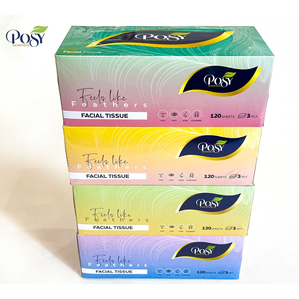 COMBO 4 KHĂN GIẤY ĂN RÚT HỘP POSY 120 TỜ 3 LỚP | GIẤY LỤA HỘP POSY ...