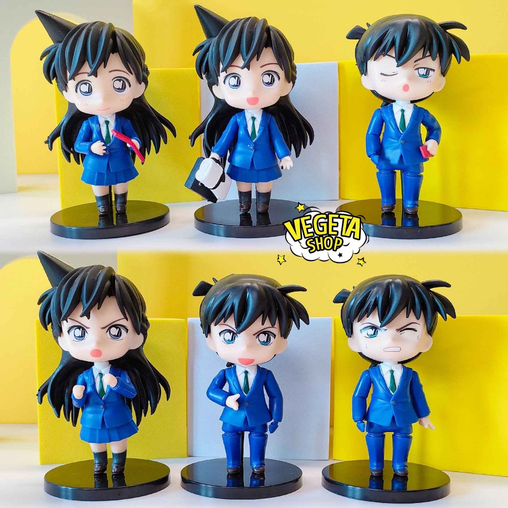 Mô hình Conan - Cặp đôi Shinichi Kudo & Ran Mori - Cao 10~12cm ...