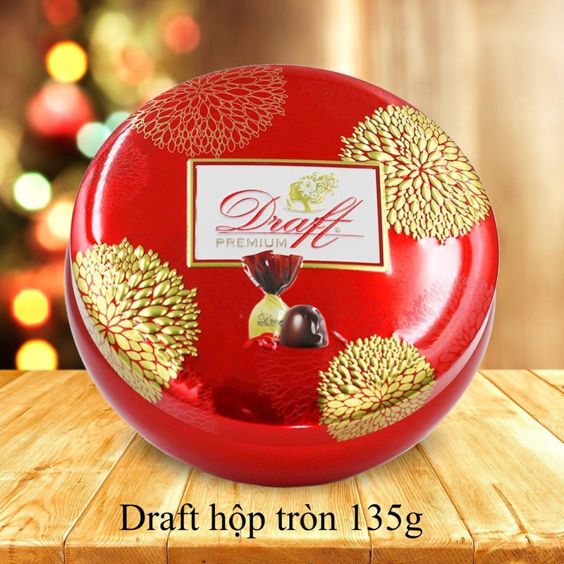 Kẹo Sô cô la Draft hộp thiếc tròn 135g | Shopee Việt Nam