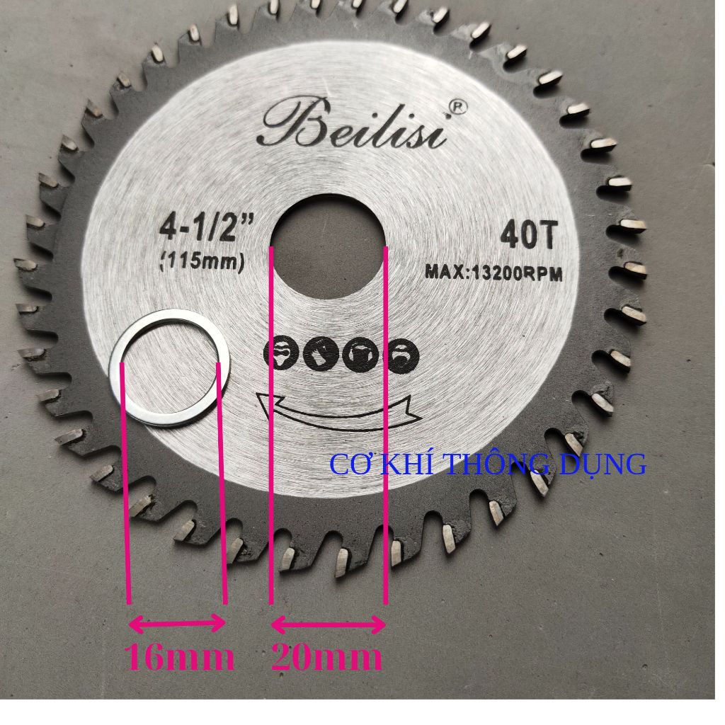 Lưỡi cưa gỗ - cắt gỗ 110mm 40 răng - Beilisi (CBL110-40) | Shopee Việt Nam