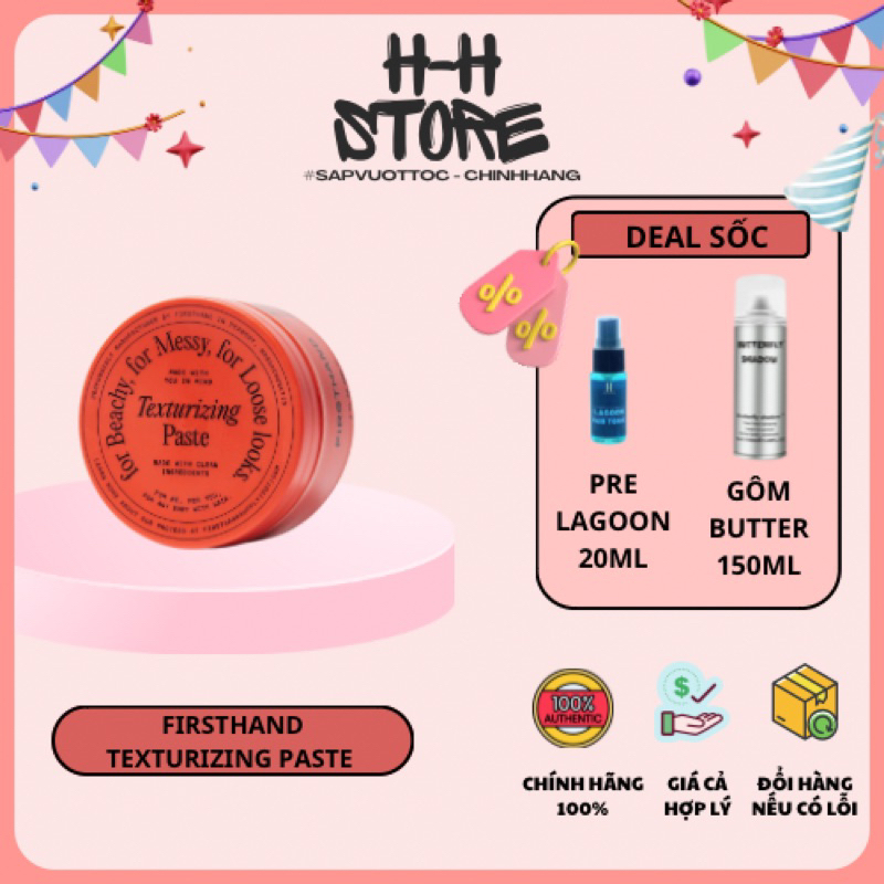 [ CHÍNH HÃNG ] Tạo kiểu tóc Firsthand Texturizing Paste 2023 | Shopee ...