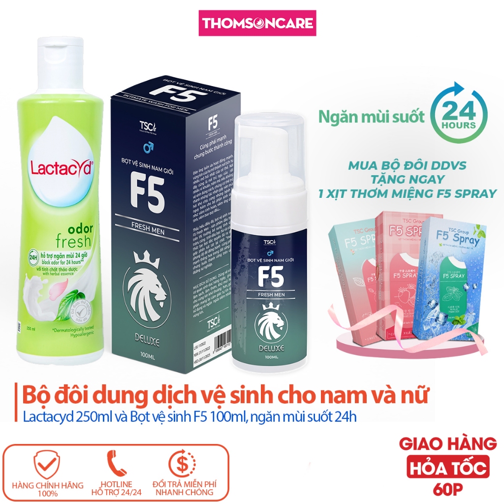 Dung dịch vệ sinh phụ nữ Lactacyd lá trầu không và nước hoa hồng, ddvs ...