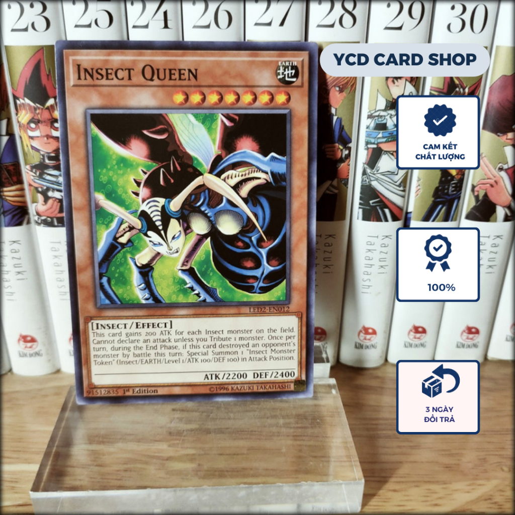 [YCDcardgame] Thẻ Bài Yugioh Chính Hãng Insect Queen – Common | Shopee ...