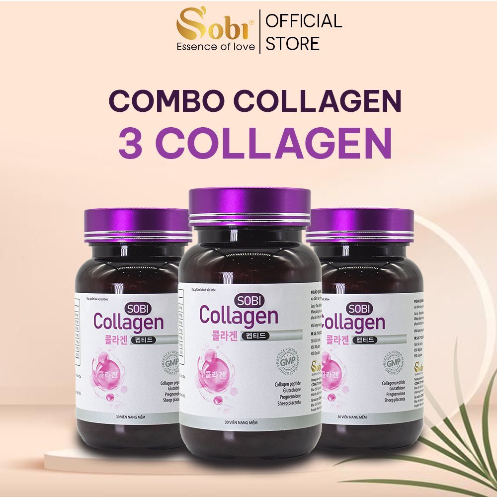 Combo 3 Hộp Sobi Collagen Hỗ Trợ Làm Sáng Da | Shopee Việt Nam