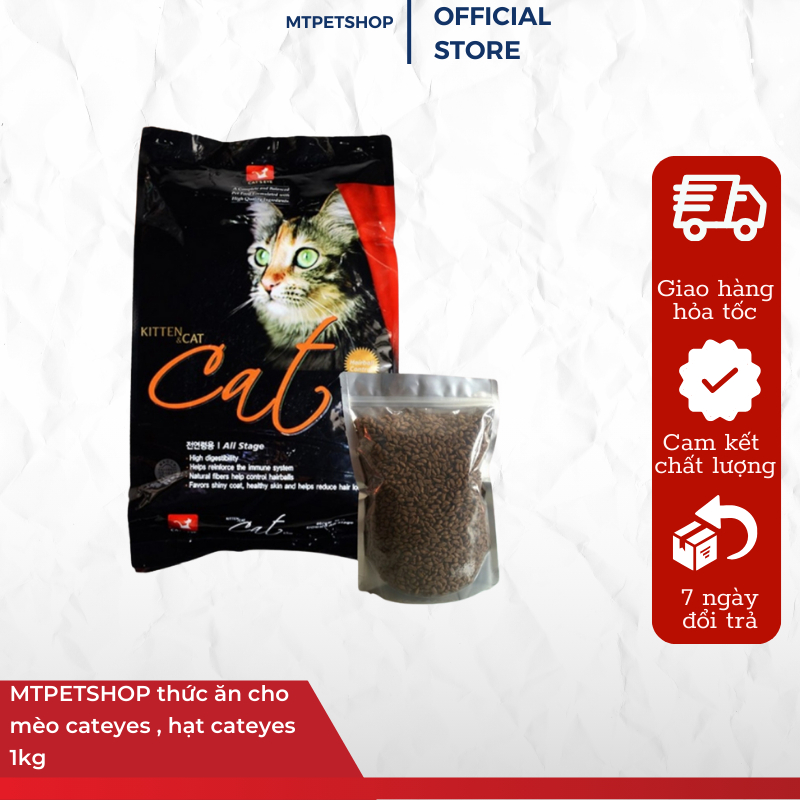 MTPETSHOP thức ăn cho mèo cateyes , hạt cateyes 1kg | Shopee Việt Nam