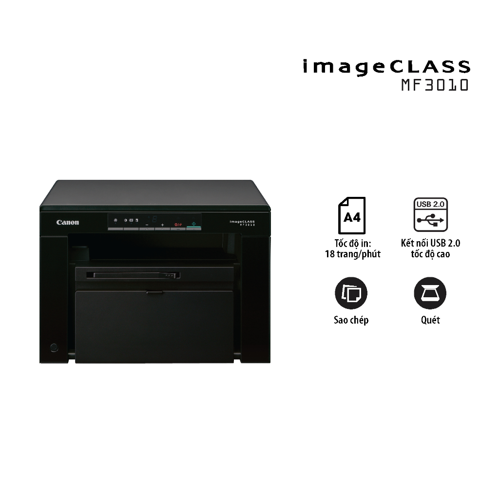 Máy in laser đa năng Canon MF3010 (in-scan-copy) Hàng chính hãng ...