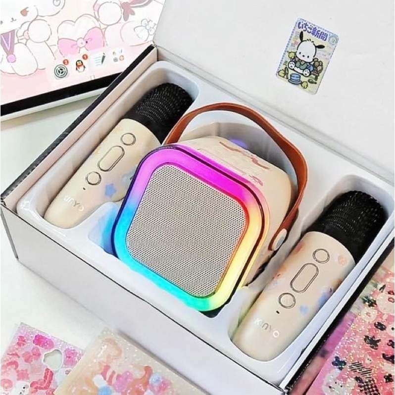 [ GIẢM 50% ] Loa Bluetooth Để Bàn Nghe Nhac Karaoke K12 Kèm 2 MiC Âm ...