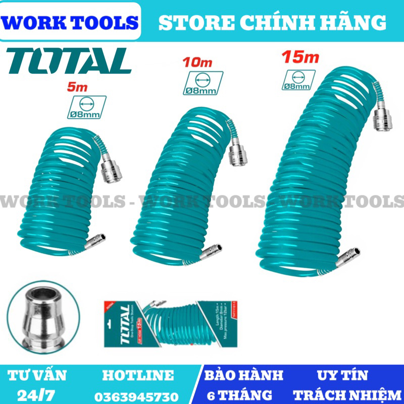 TOTAL Dây hơi 5M ,10M ,15M , THT11051-3 , THT11101-3 , THT11151-3 ...