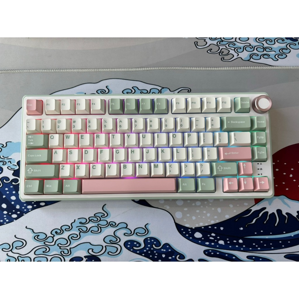 Bàn phím cơ royal kludge rk r75/ M75 pro 3 mode, led rgb, hostswap Bh12 ...