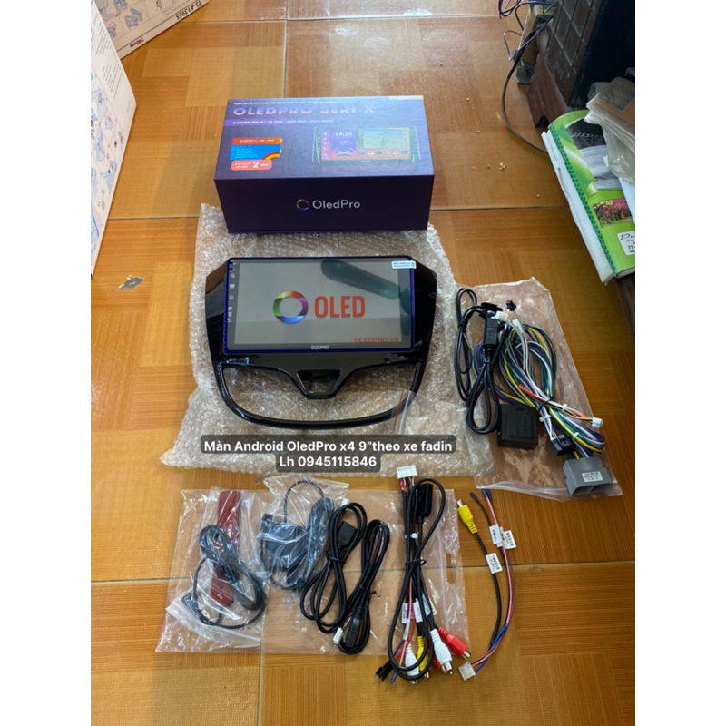 Màn hình Android theo xe vinfast fadin Oledpro x4 9 inch 4g | Shopee ...