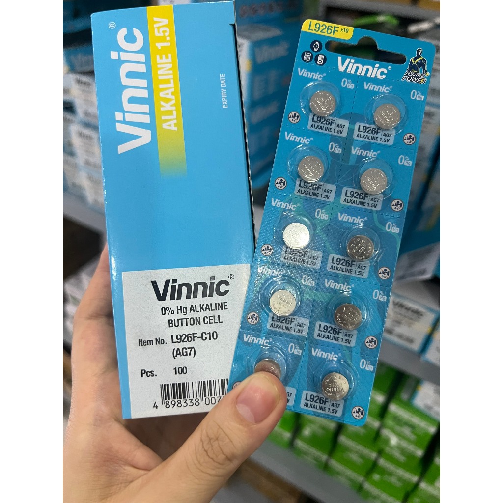 Vỉ 10 viên pin Domsem LR927 926 927 AG7 G7 SR927SW | Shopee Việt Nam