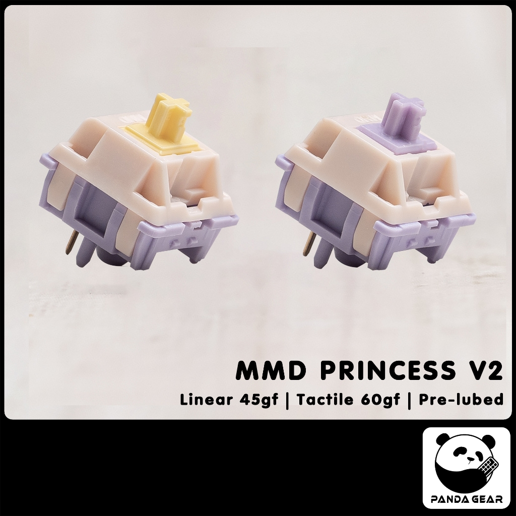 Switch MMD Princess V2 Linear 45g Tactile 60g prelubed lò xo 2 tầng công tắc bàn phím cơ MMD ...