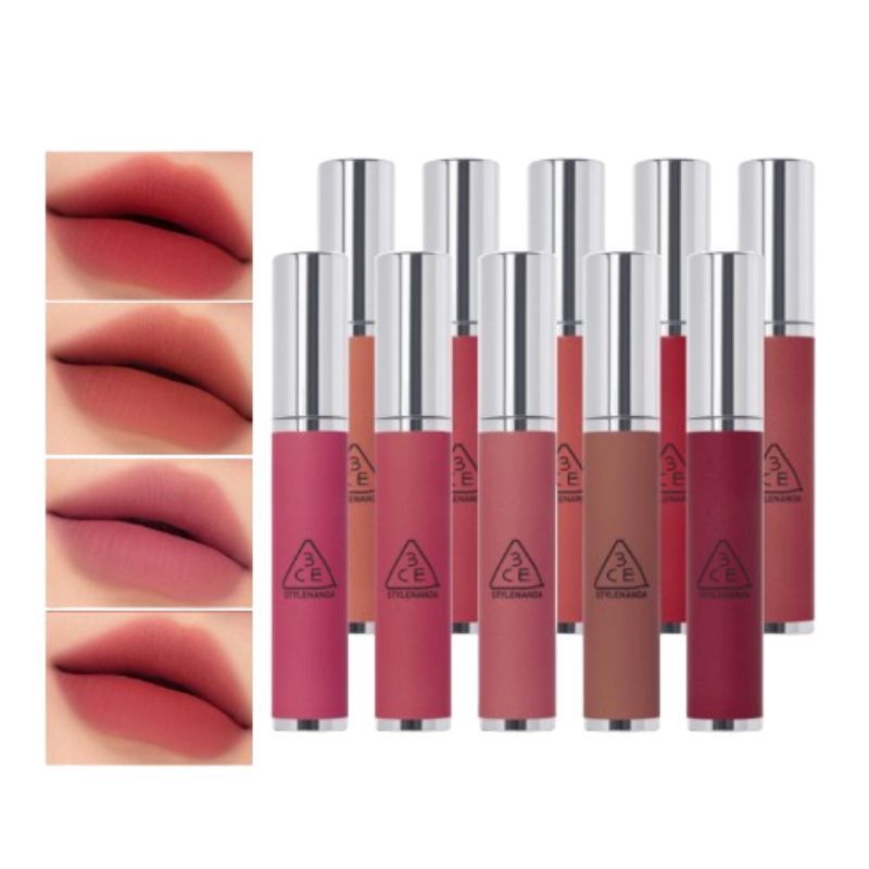 Son kem lì 3CE Hazy Lip Clay 4g Hipamine Whip Red Warm Brownie Common ...