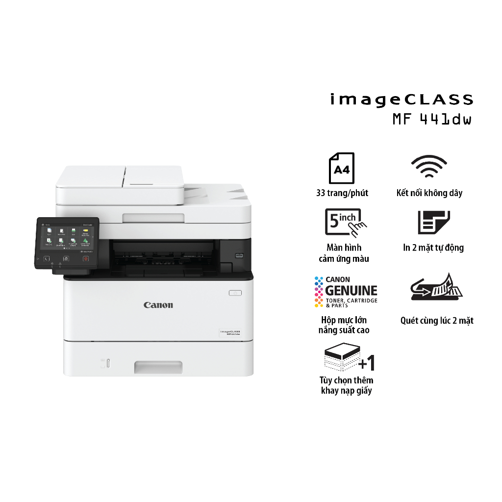 Máy in laser Canon MF441Dw Đa năng (in-scan-copy, in 2 mặt tự động ...