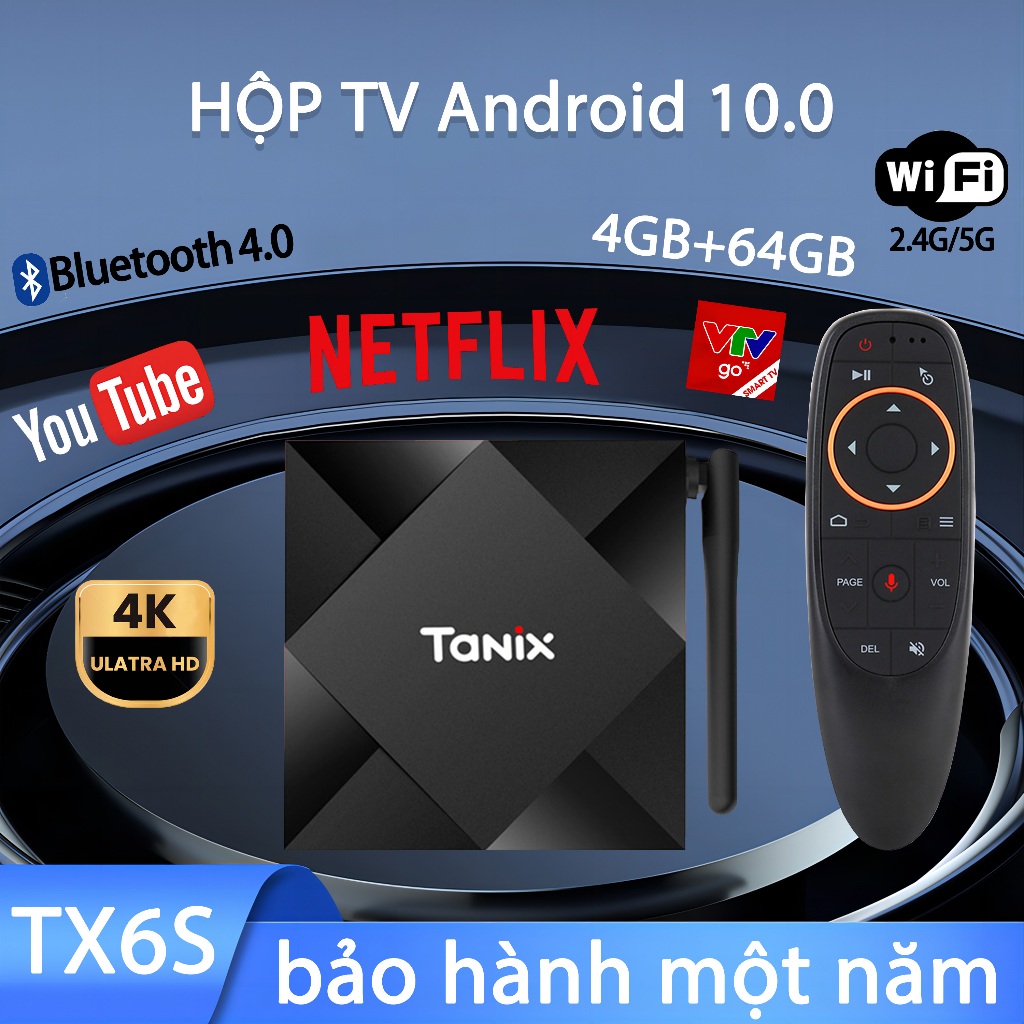 Mới TX6S 4GB 64GB Smart Tivi Android Box Mini TvBox Hỗ Trợ Bluetooth 2 ...