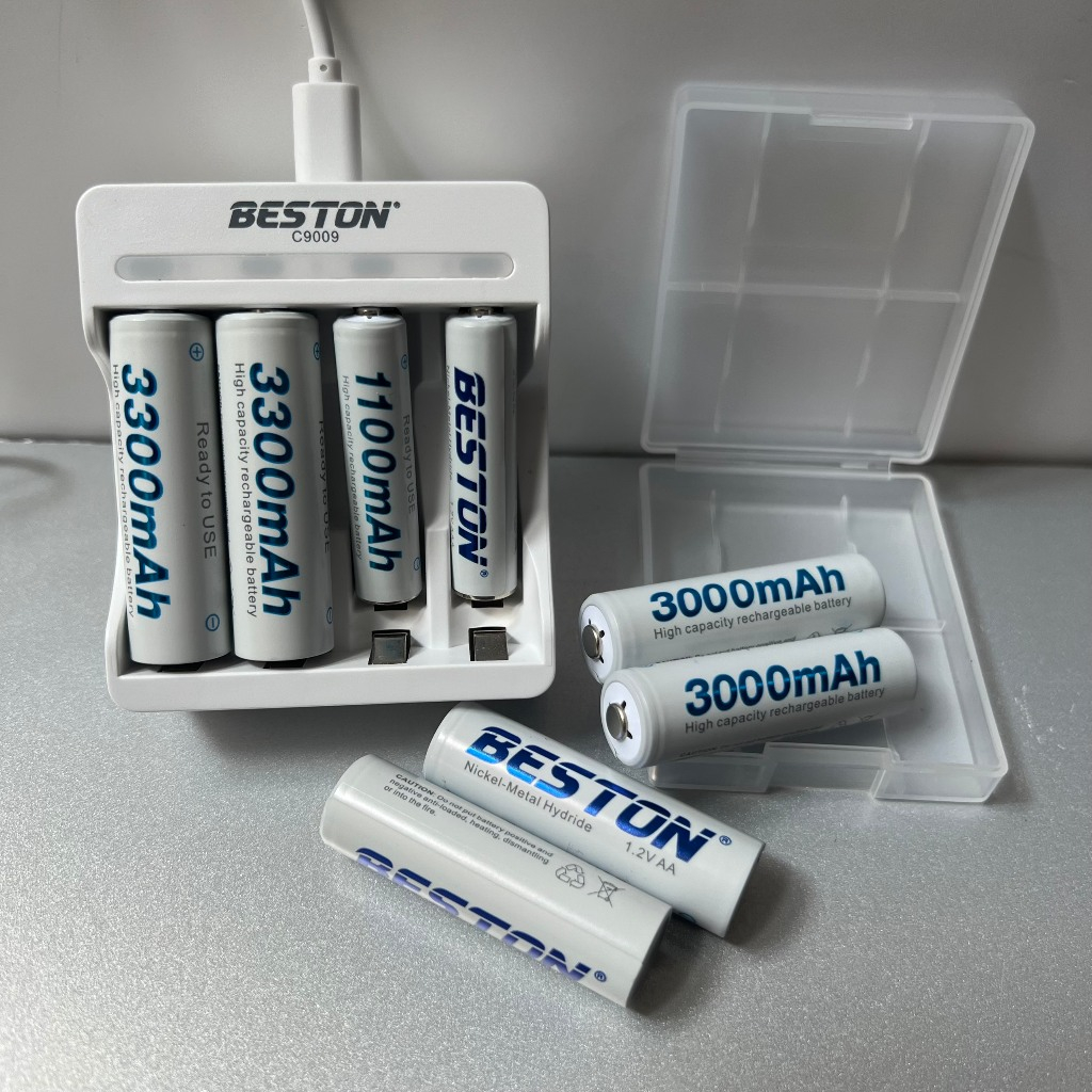 Bộ sạc pin Beston AA , AAA 3300mah NIMH chính hãng, Pin sạc tiểu, pin ...