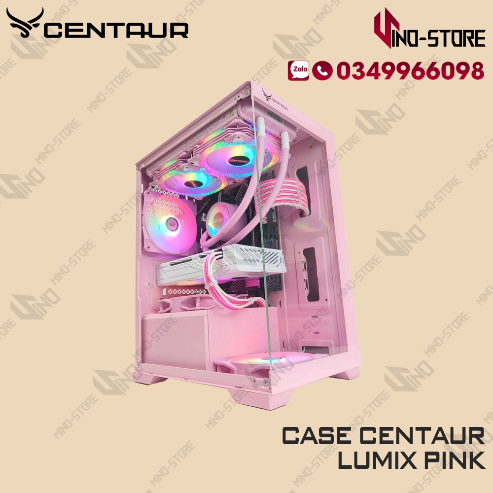 Vỏ Case Máy Tính CENTAUR LUMIX PINK(KÈM 3 FAN LED)|MÀU HỒNG |Chính hãng ...