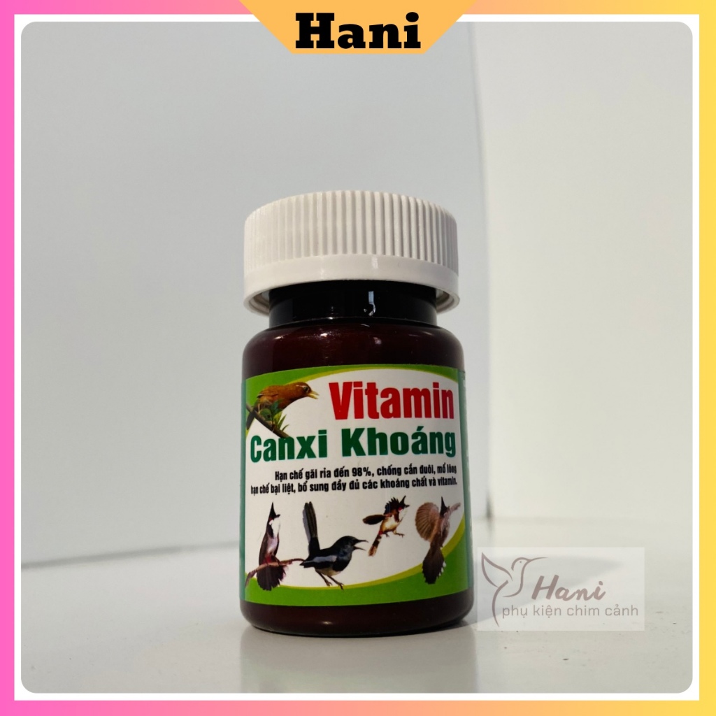 Vitamin Canxi khoáng Sỹ Thắng cho chim cảnh tăng sức đề kháng , rỉa lông , bổ sung canxi ...