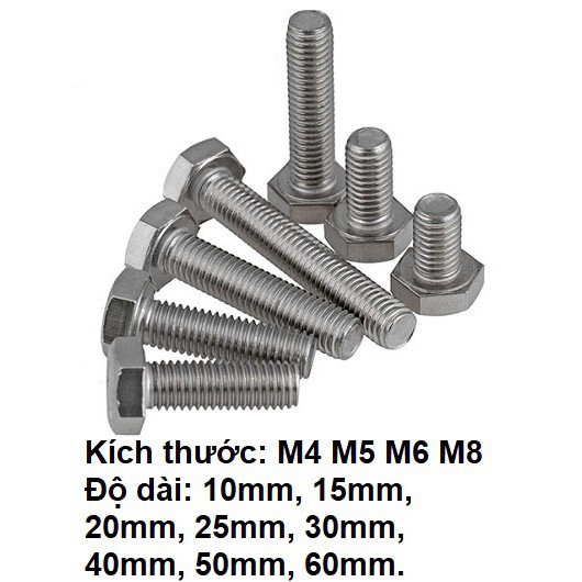 Bulong lục giác ngoài INOX 304 M4/M5/M6/M8 Tặng kèm Ốc lục giác inox | Shopee Việt Nam