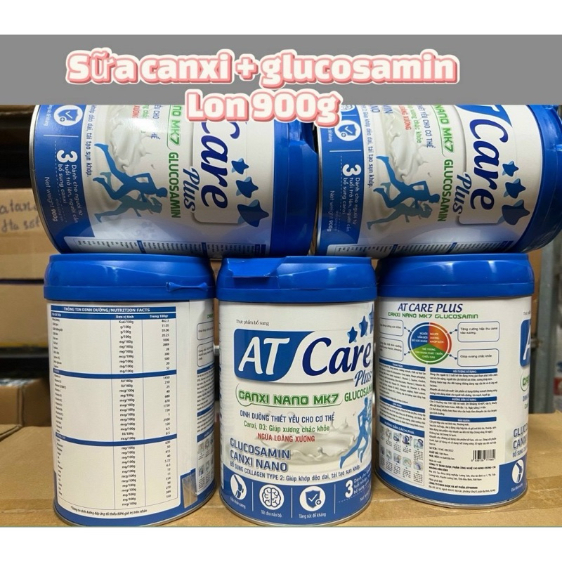 SỮA AT CARE PLUS NANO CANXI MK7 GLUCOSAMIN - Giúp Xương Chắc Khoẻ, Tăng ...