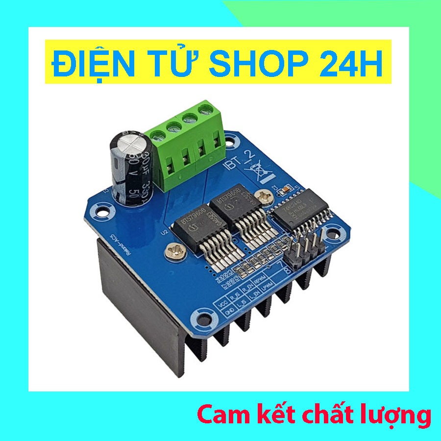 Mạch Điều Khiển Động Cơ DC BTS7960 43A (1 Động Cơ) | Shopee Việt Nam
