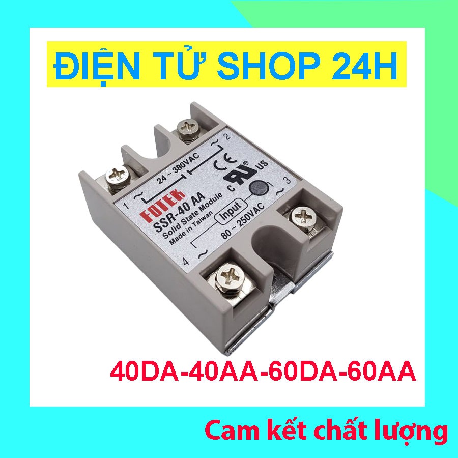 Relay rắn SSR 40AA /60AA /40DA /60DA | Shopee Việt Nam
