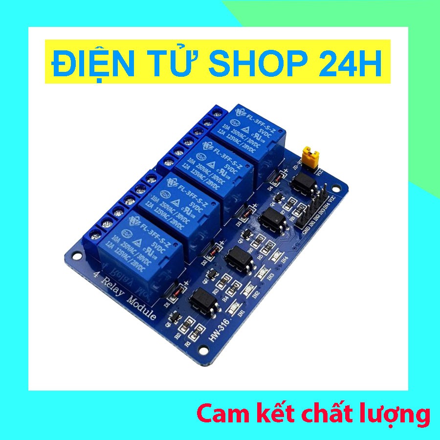 Module 4 Relay Với Opto Cách Ly (5VDC) | Shopee Việt Nam