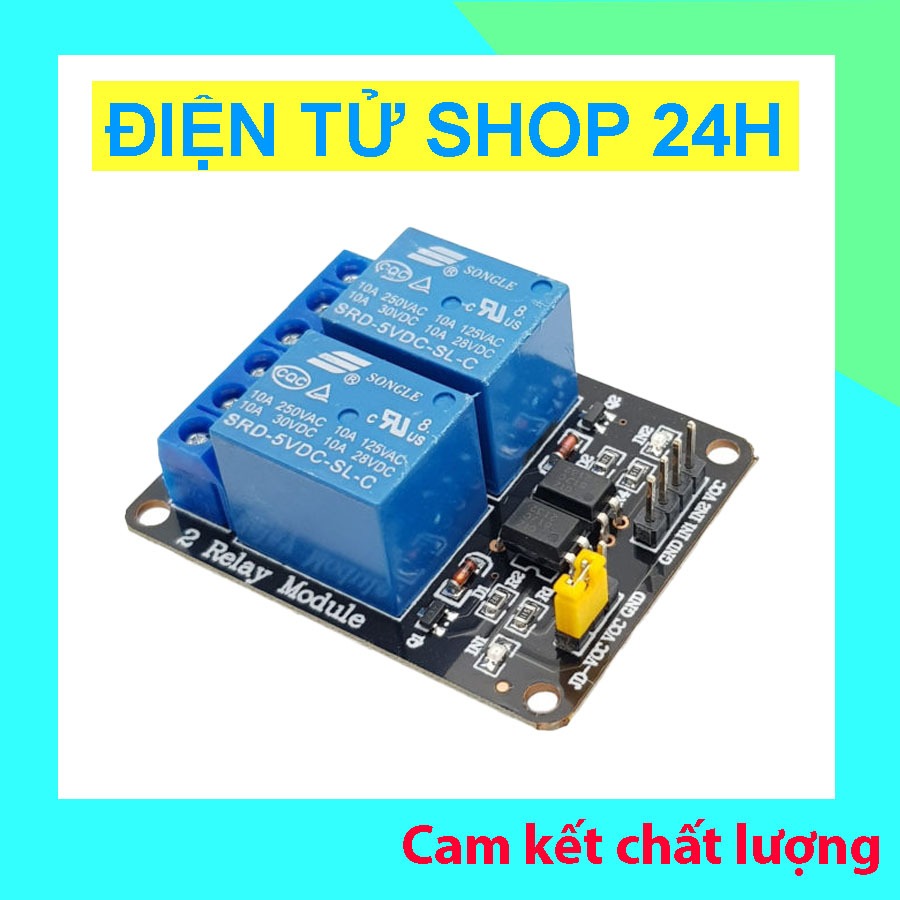 Module 2 Relay Với Opto Cách Ly Kích Mức Thấp | Shopee Việt Nam