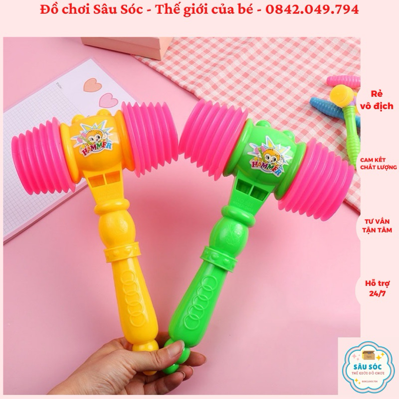 Búa Đồ Chơi Trẻ Em, Búa Gõ Hơi 2 Đầu Giáo Cụ Dạy Học Cho Bé. | Shopee ...