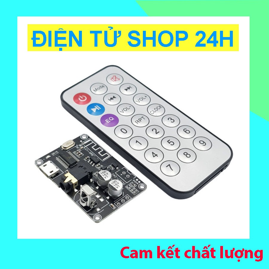 Mạch giải mã âm thanh Bluetooth 5.0 kèm Remote XY-WRBT 3.7-24VDC ...