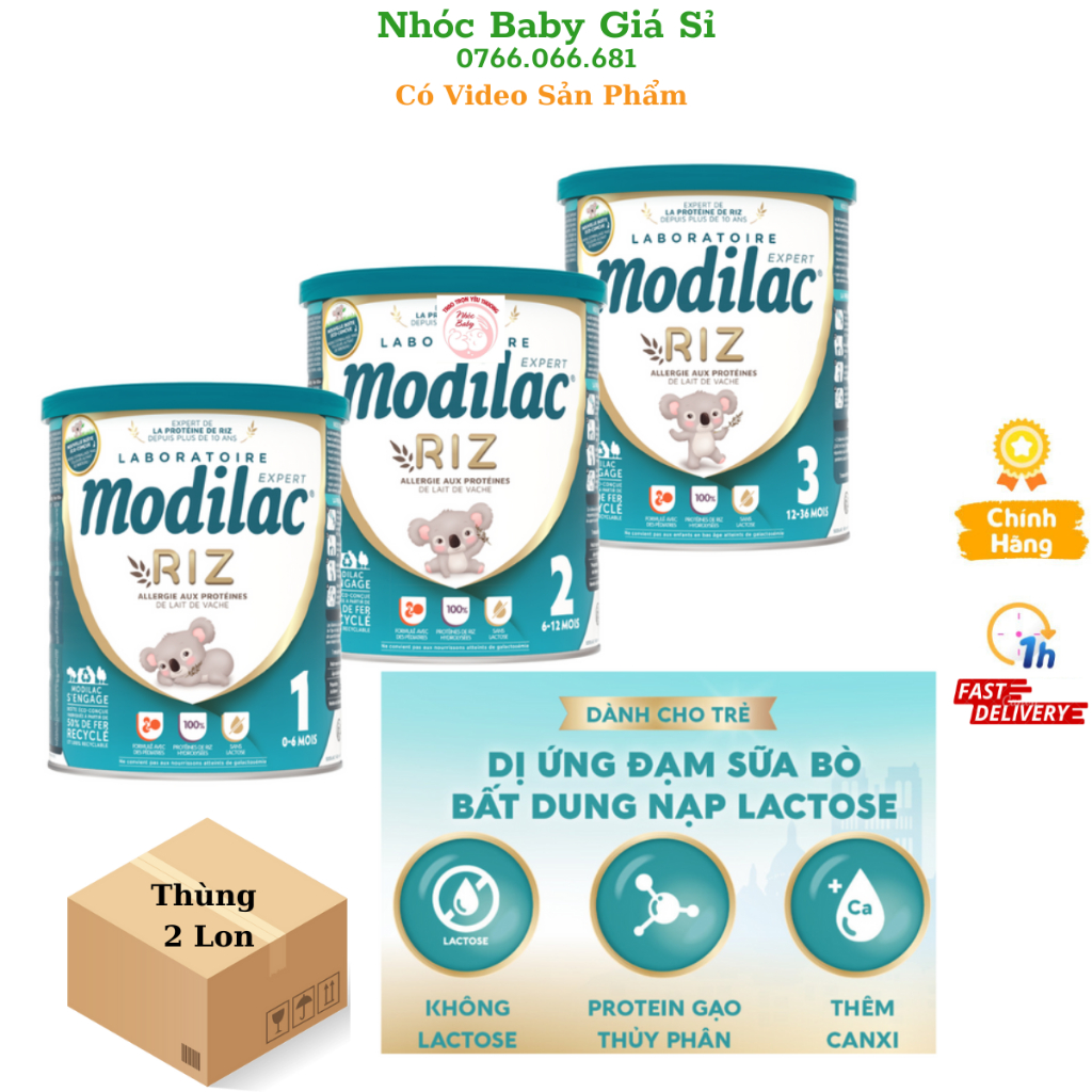 Combo 2 lon sữa Modilac Riz 800g Số 1,2,3 Giúp Bé Phát Triển Chiều Cao ...
