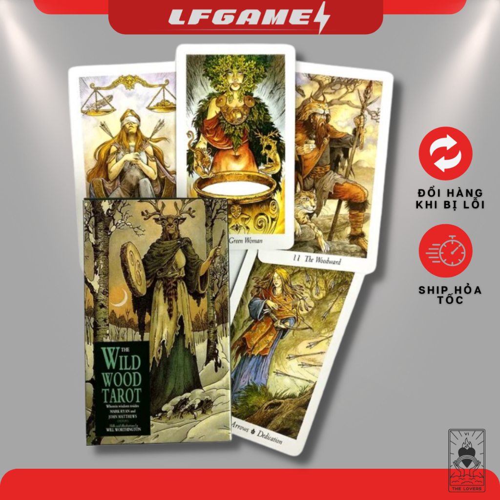 Bộ Bài Bói Bài THE WILDWOOD TAROT size tiêu chuẩn Phiên bản tiếng anh ...
