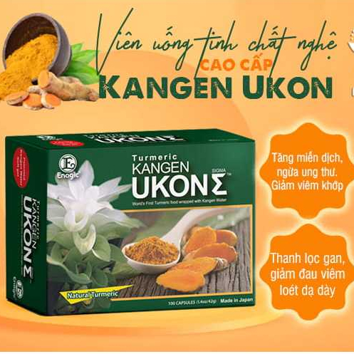 Viên tinh chất dầu Nghệ Kangen Ukon Japan - Hộp 100 Viên Chính Hãng ...