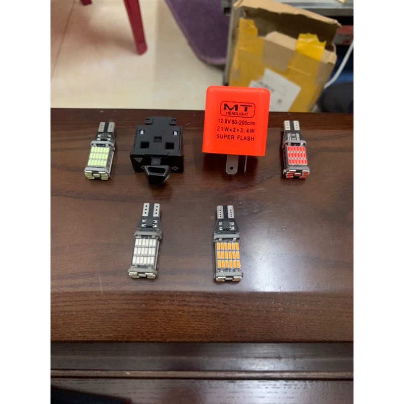 Combo Haza + 4 Bóng T15 Siêu Sáng Gắn Wave A 50/100/110, Winer, blade ...