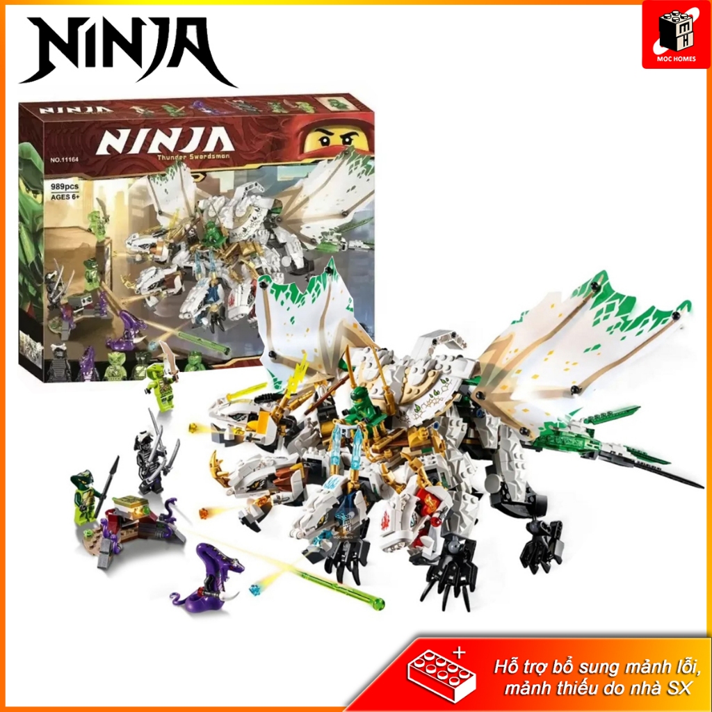 Đồ chơi lắp ráp Ninja go Chúa tể rồng 4 đầu Legacy The Ultra Dragon ...