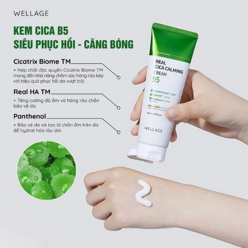 Kem dưỡng làm dịu da Wellage Real Cica 80ml | Shopee Việt Nam