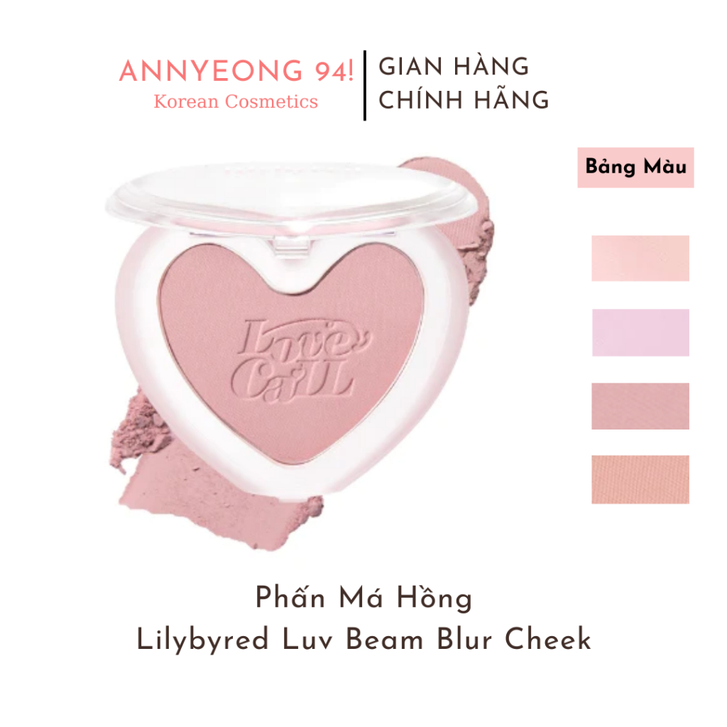 Phấn Má Hồng Lilybyred Luv Beam Blur Cheek Đủ Màu | Shopee Việt Nam