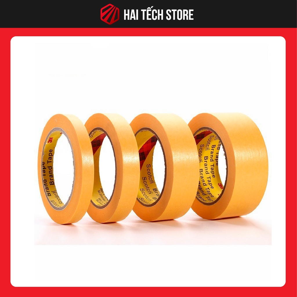 Băng dán che sơn (Masking tape) 3M 2mm/3mm/4mm/5mm/6mm/7mm/8mm/9mm/10mm ...