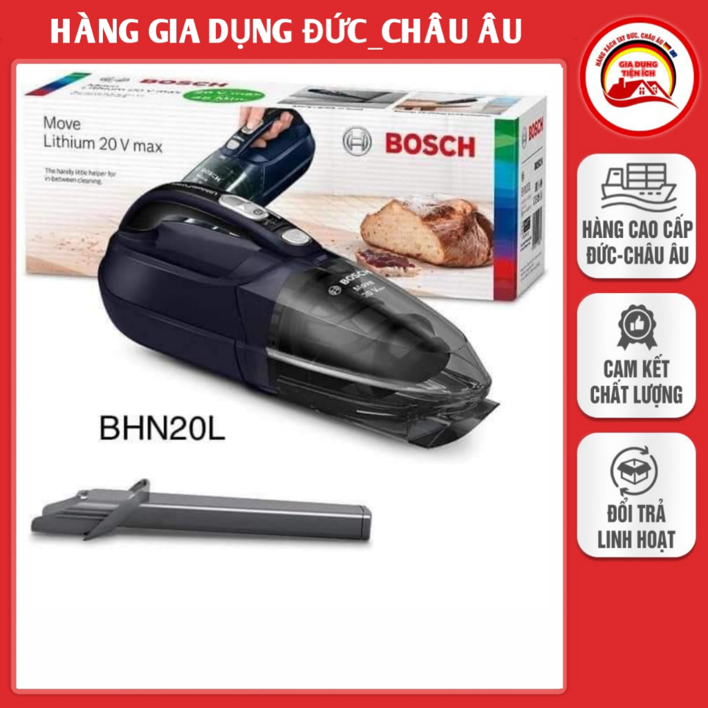 Máy hút bụi cầm tay BOSCH BHN20l 20V, pin lithium-lon 18V - Nhập Đức ...