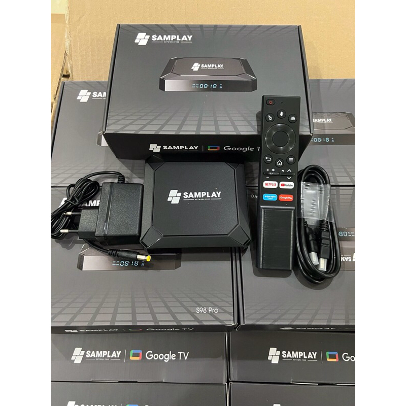 Android TV Box Samplay S98Pro ATV13 4G+32G Điều Khiển Giọng Nói ...