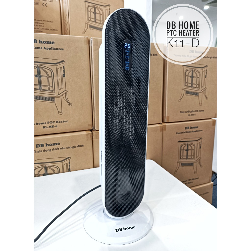 Máy sưởi gốm PTC Ceramic cao cấp, máy sưởi gốm DB Home chính hãng bảo hành 12 tháng | Shopee ...