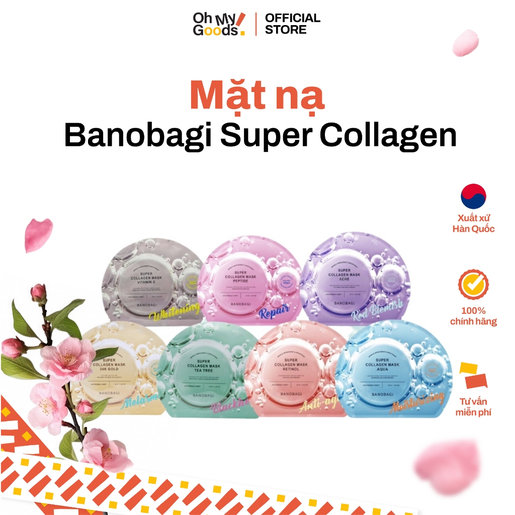 Mặt Nạ Dưỡng Da Banobagi Super Collagen Mask Hàn Quốc 30g | Shopee Việt Nam