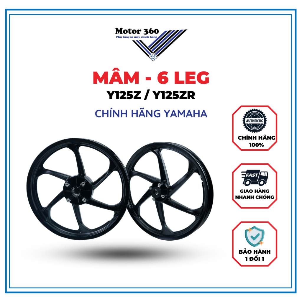 Mâm Y125Z / Y125ZR 6 leg - Nhiều màu - Yamaha | Shopee Việt Nam